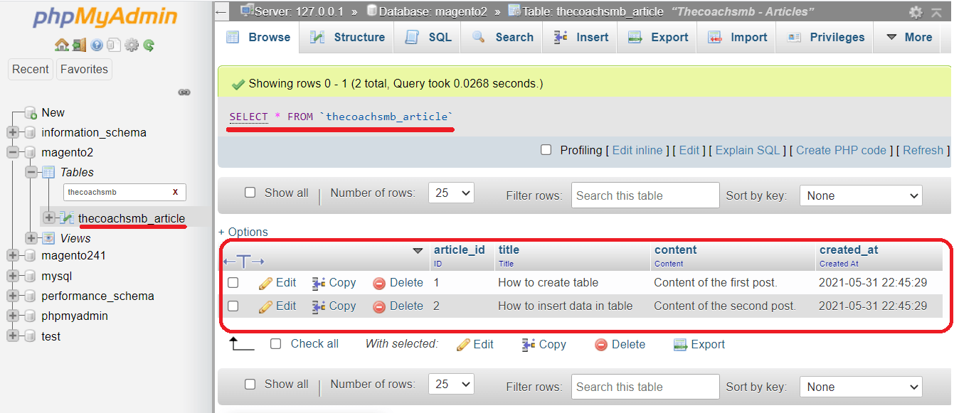 How To Create And Insert Data In Custom Database Table In Magento 2 Thecoachsmb