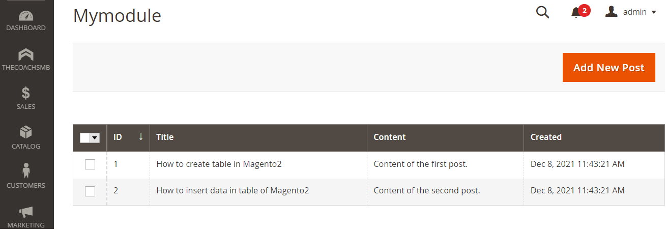 How To Create A New Admin Menu And Sub Menu In Magento 2 Thecoachsmb