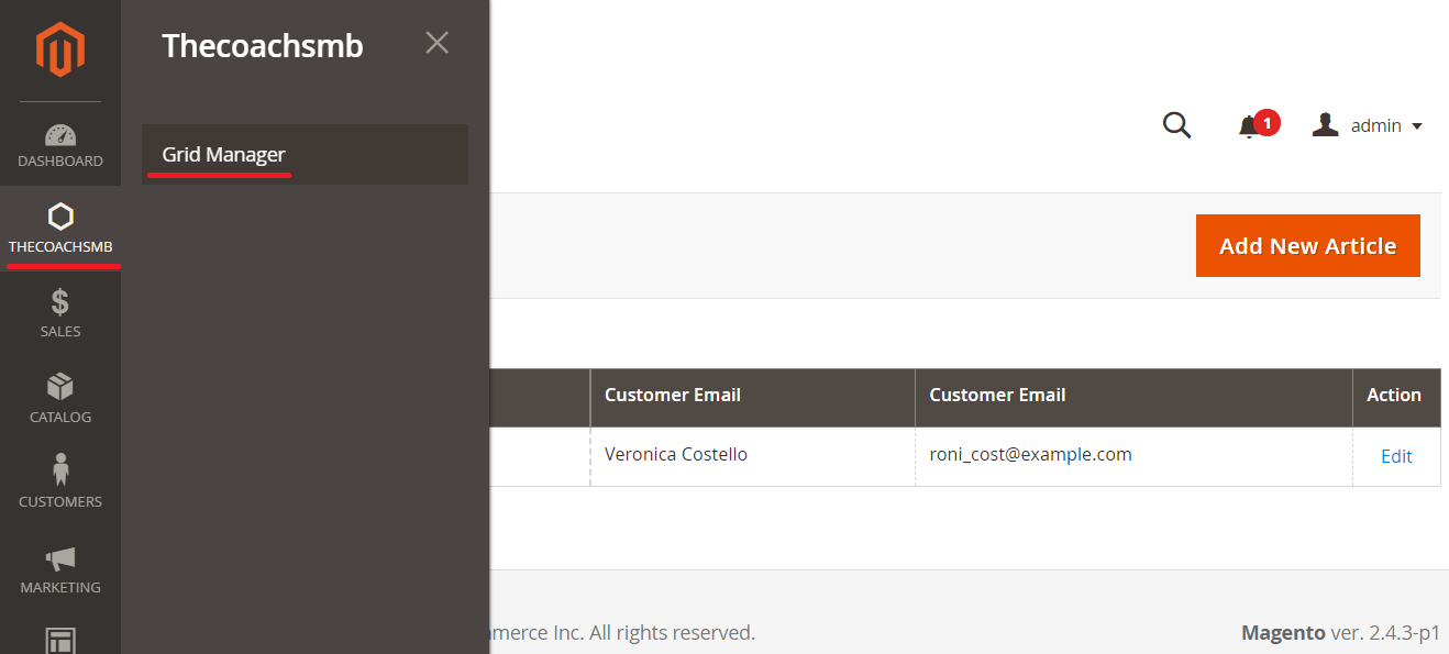 Create Grid Add Button Edit Delete Actions In Magento2 Thecoachsmb